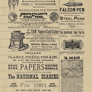 Vintage Ads Overlays | 15 Vintage Stationary Advertisements Transparent ...