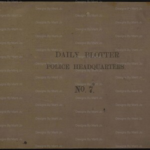 Vintage Police Report Book Covers | 25 Printable Police Record Book ...