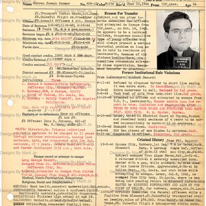 Vintage Alcatraz Mugshots | 50 Printable Vintage Inmate Prison Ephemera ...