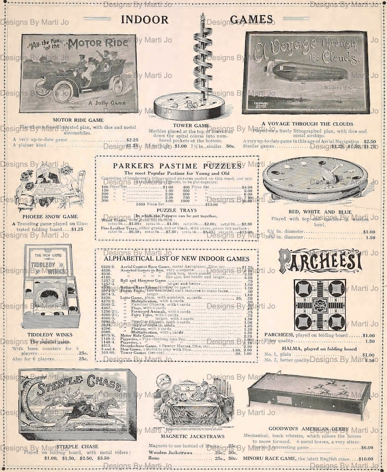 10 Printable Vintage Toy Catalog JPG Pages Budget Vintage - Etsy