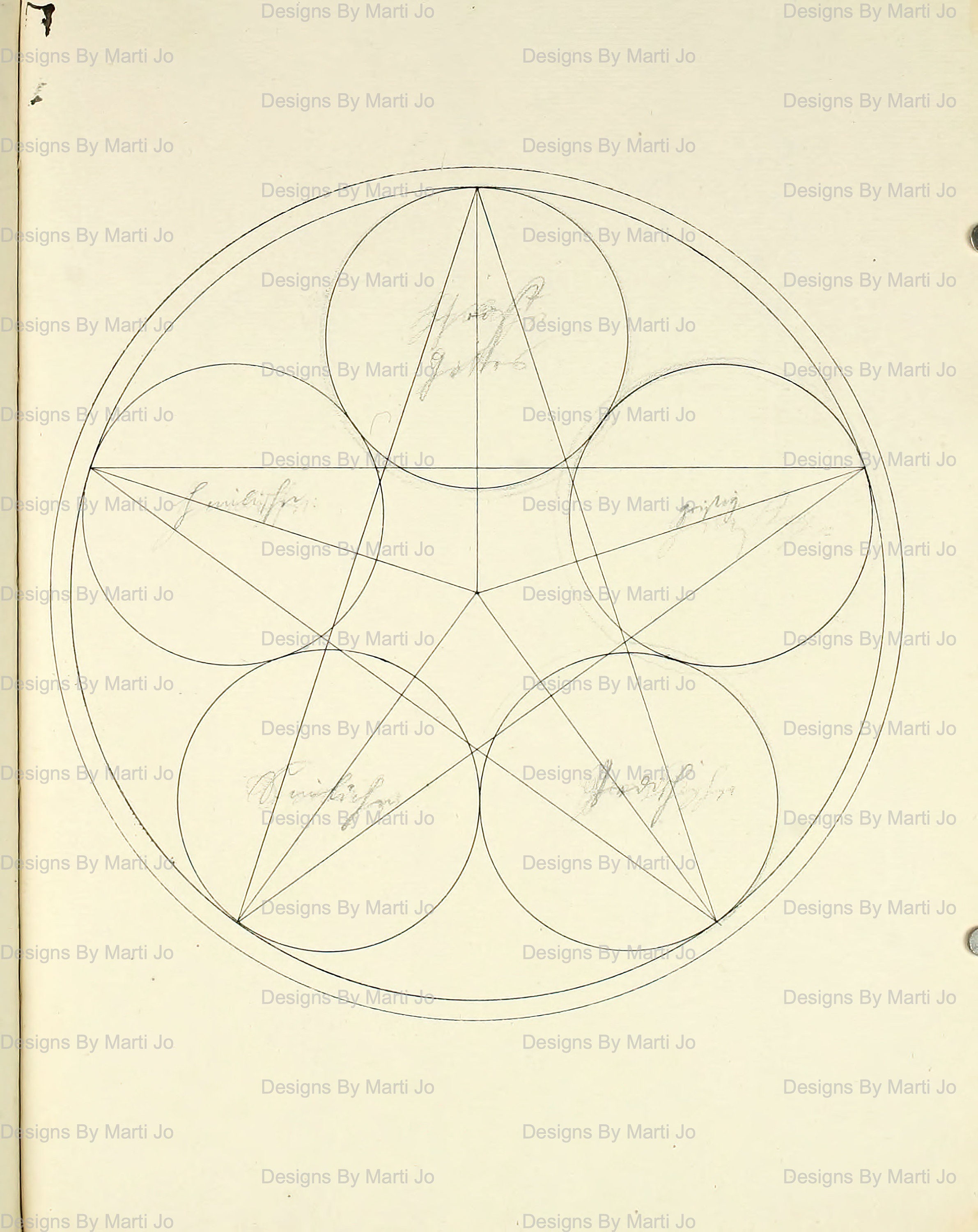 Vintage Sacred Geometry Printable Paper 13 Vintage Geometric - Etsy