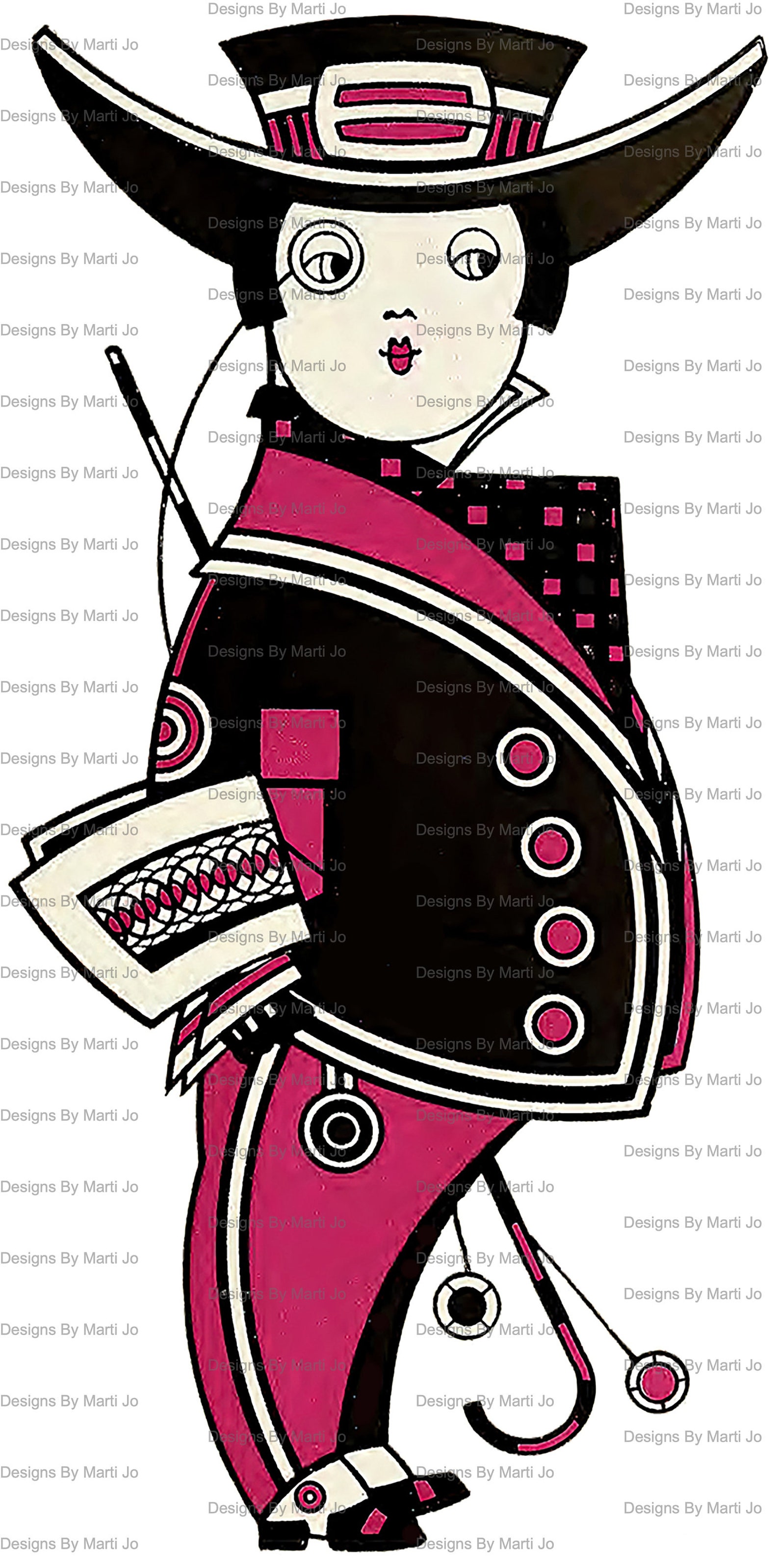 Colorful Whimsical People Clip Art 38 Printable Fussy Cut - Etsy