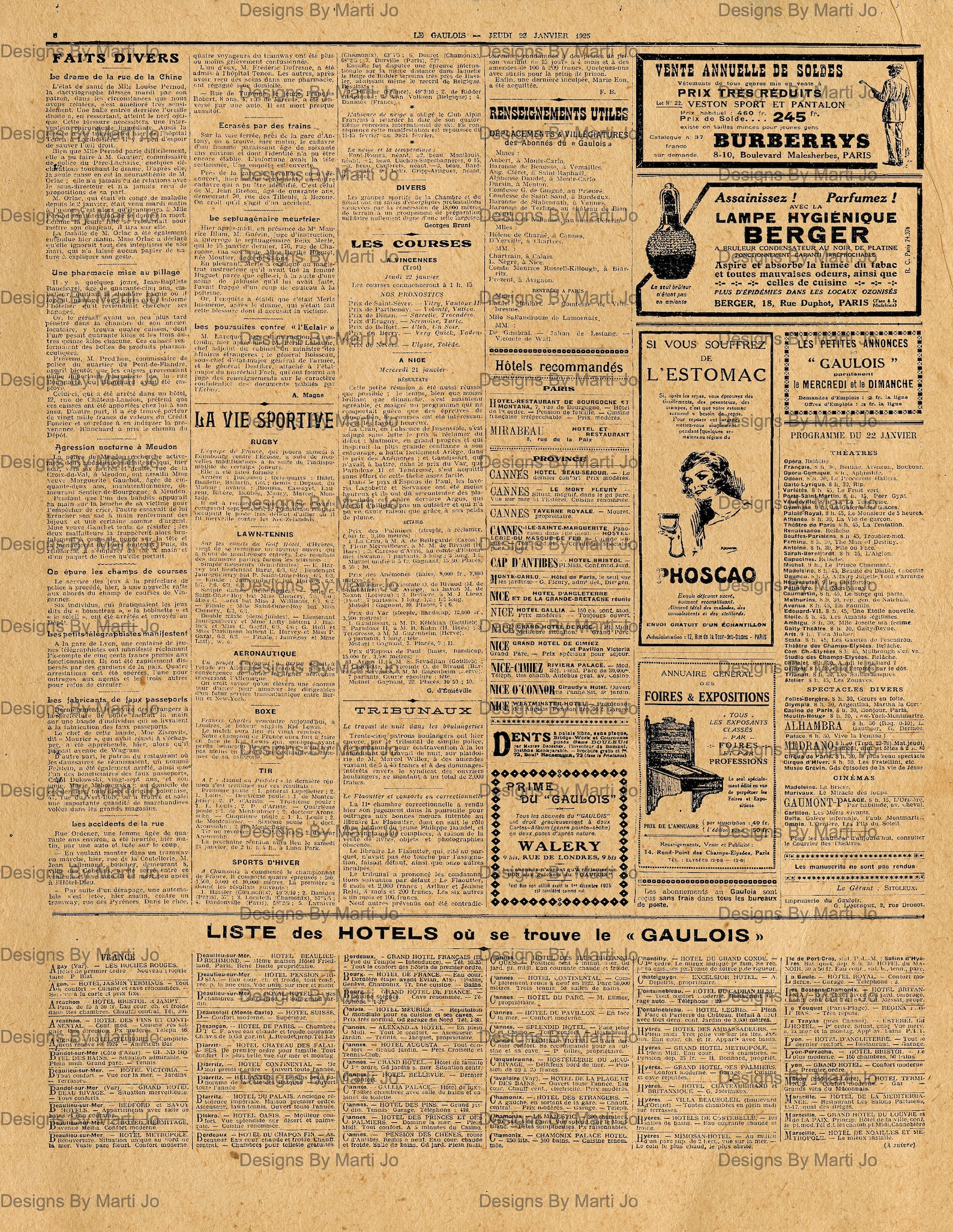 Old French Newspaper Overlays Set 1 10 Vintage Transparent - Etsy