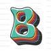 Psychedelic Letters | Printable Retro 70s Alphabet, Numbers, Symbols ...