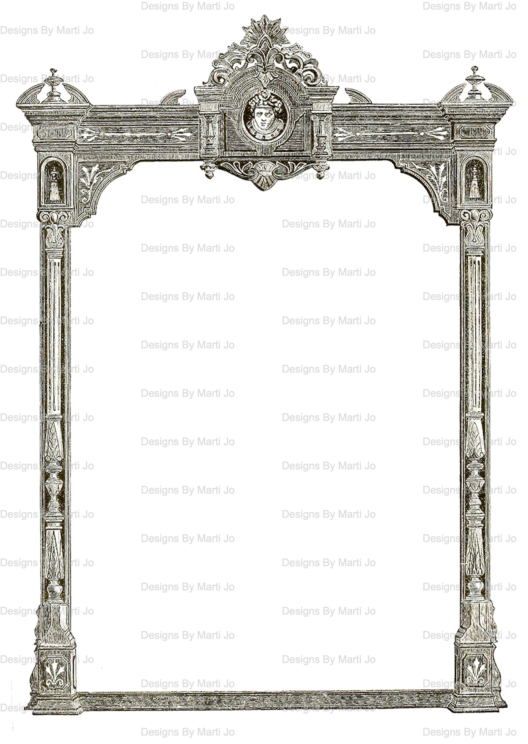 Vintage Clip Art Frames 1 Vintage Decorative Frames - Etsy