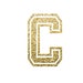 Gold Glitter Varsity Letters Digital Clipart | Printable Varsity ...