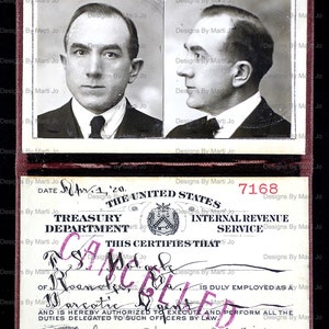 Vintage Federal Agent Identity Cards | 50 Printable Government Photo ID ...