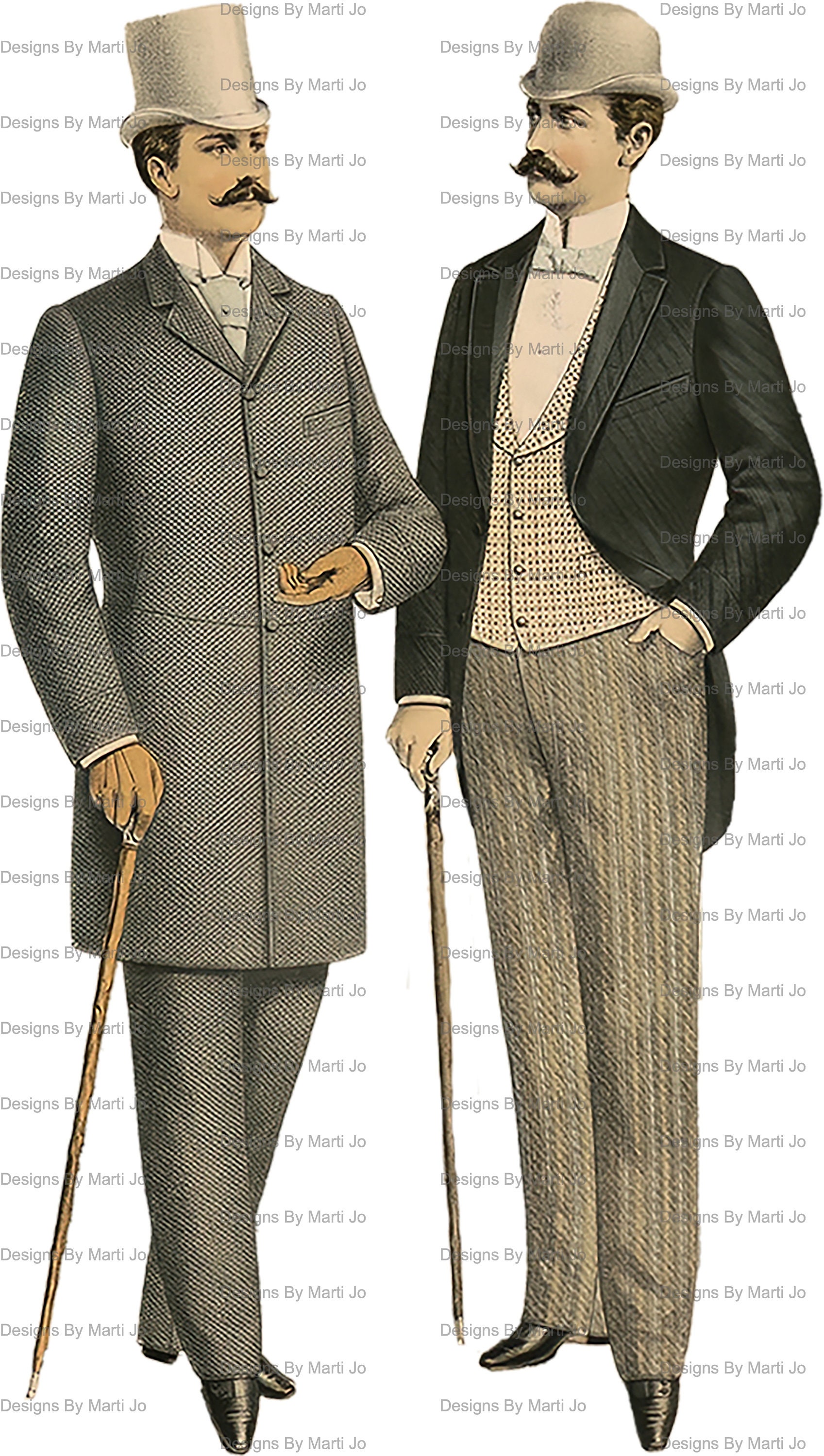 Vintage Fussy Cut 1890 Men Fashion Images | 22 People Ephemera Clip Art ...