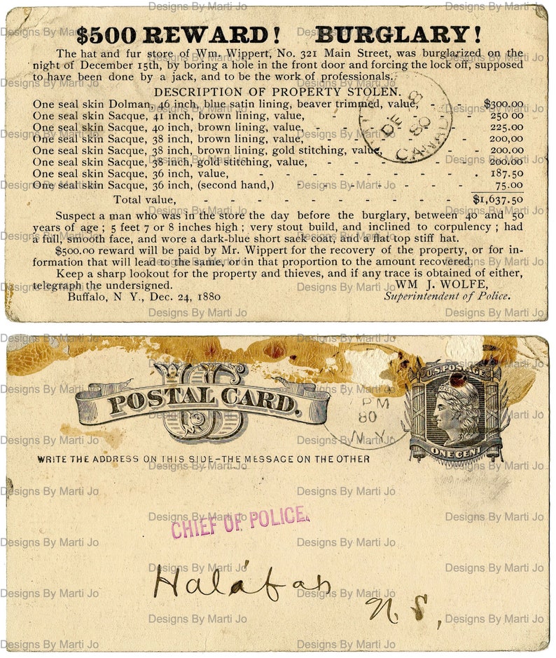 Vintage Wanted / Reward Posters 28 Printable JPG Files | Etsy