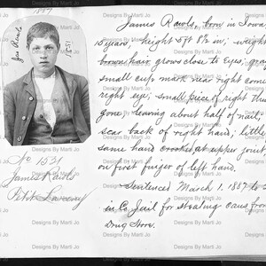 Vintage Children's Mugshot Crime Book | 50 Kids Crime Journal Record ...