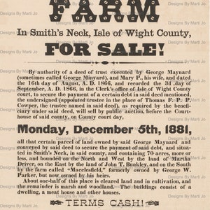 Vintage Farms for Sale Poster Set | 20 Vintage Land Sale Posters | 8 ...