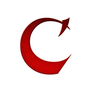 Red Style Japanese Alphabet Digital Clipart | Printable Asian Style ...