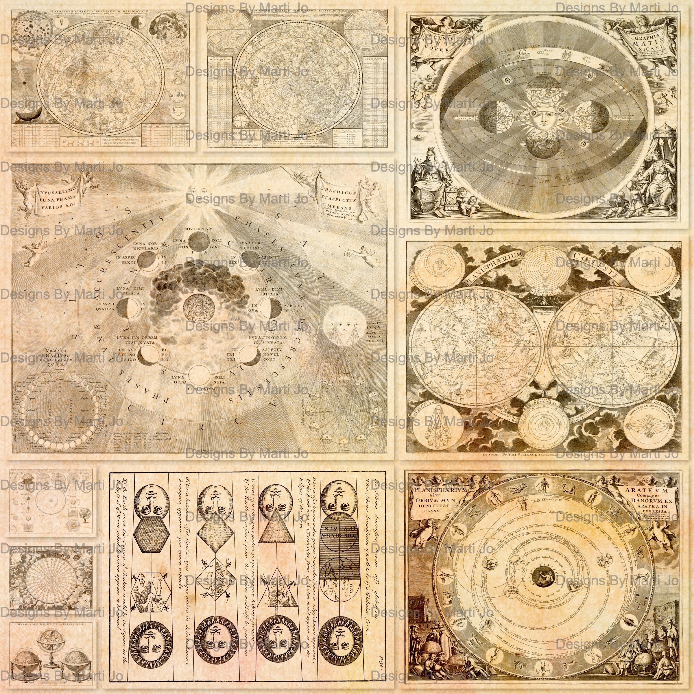 Old Astronomy Map