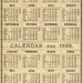 Vintage Yearly Calendar Overlay PNG Files: Printable Ephemera for ...