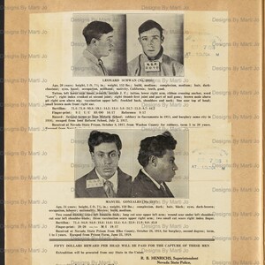 30 Vintage Escaped Convict Wanted Posters and Reward Bulletins ...