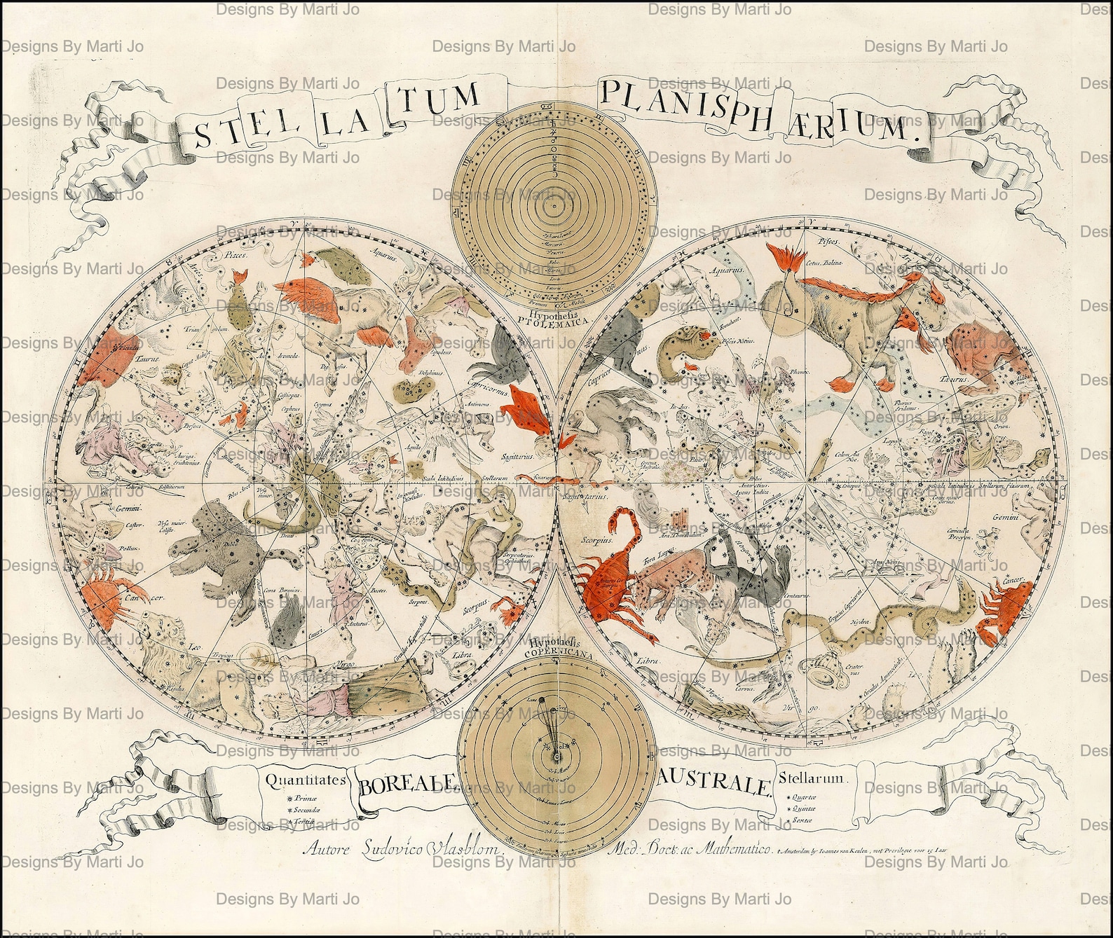 Vintage Astronomy Maps Set | 10 Antique Celestial Star Maps JPG | 11 ...