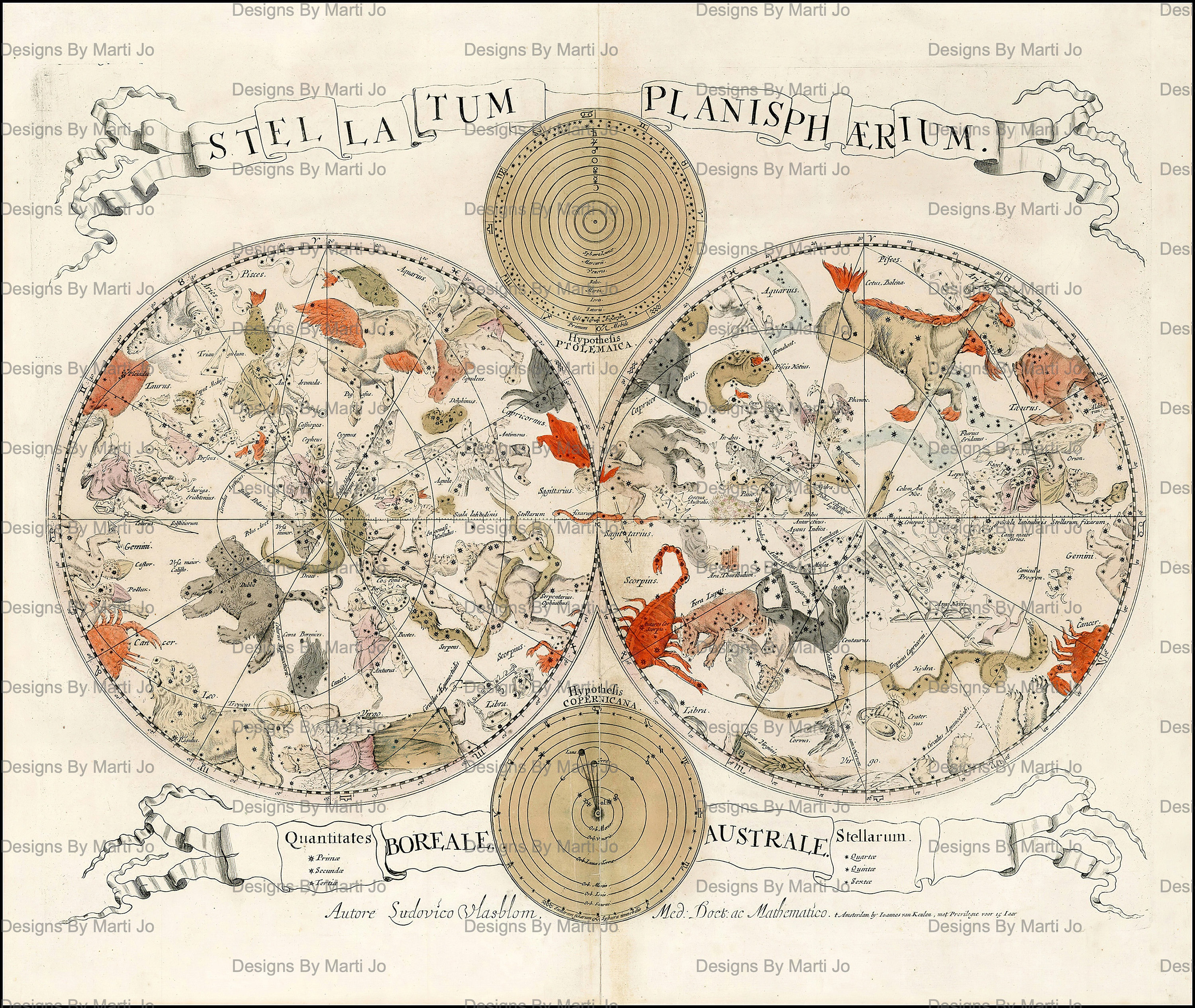 Vintage Astronomy Maps Set | 10 Antique Celestial Star Maps JPG | 11 ...