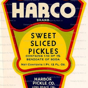 Vintage Food Labels Kit 3 | 50 Digital Antique Food Labels JPG Files ...