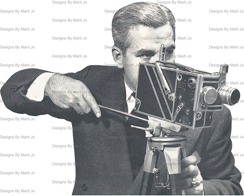 Vintage Movie Camera Clipart 40 Printable Movie Camera and - Etsy