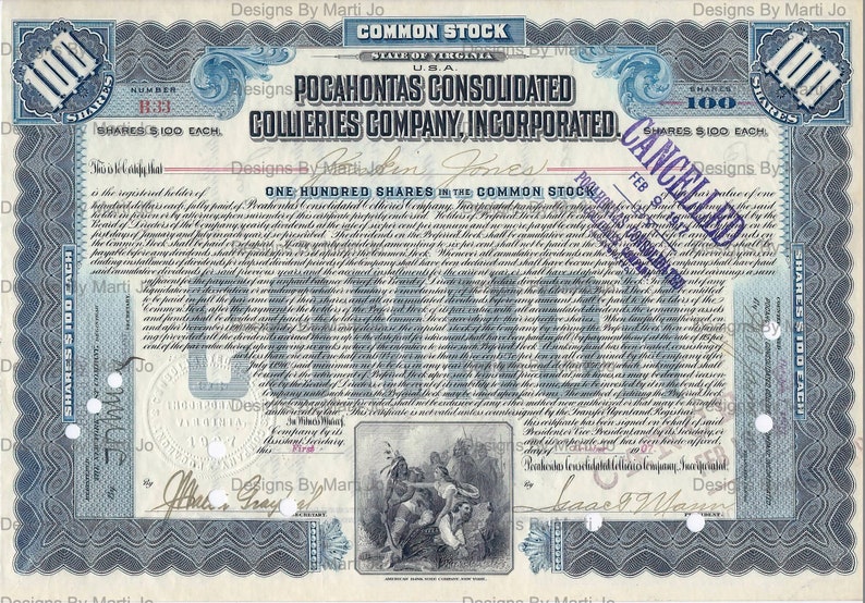 Vintage Stock Certificates Set 3 Vintage Financial Documents - Etsy
