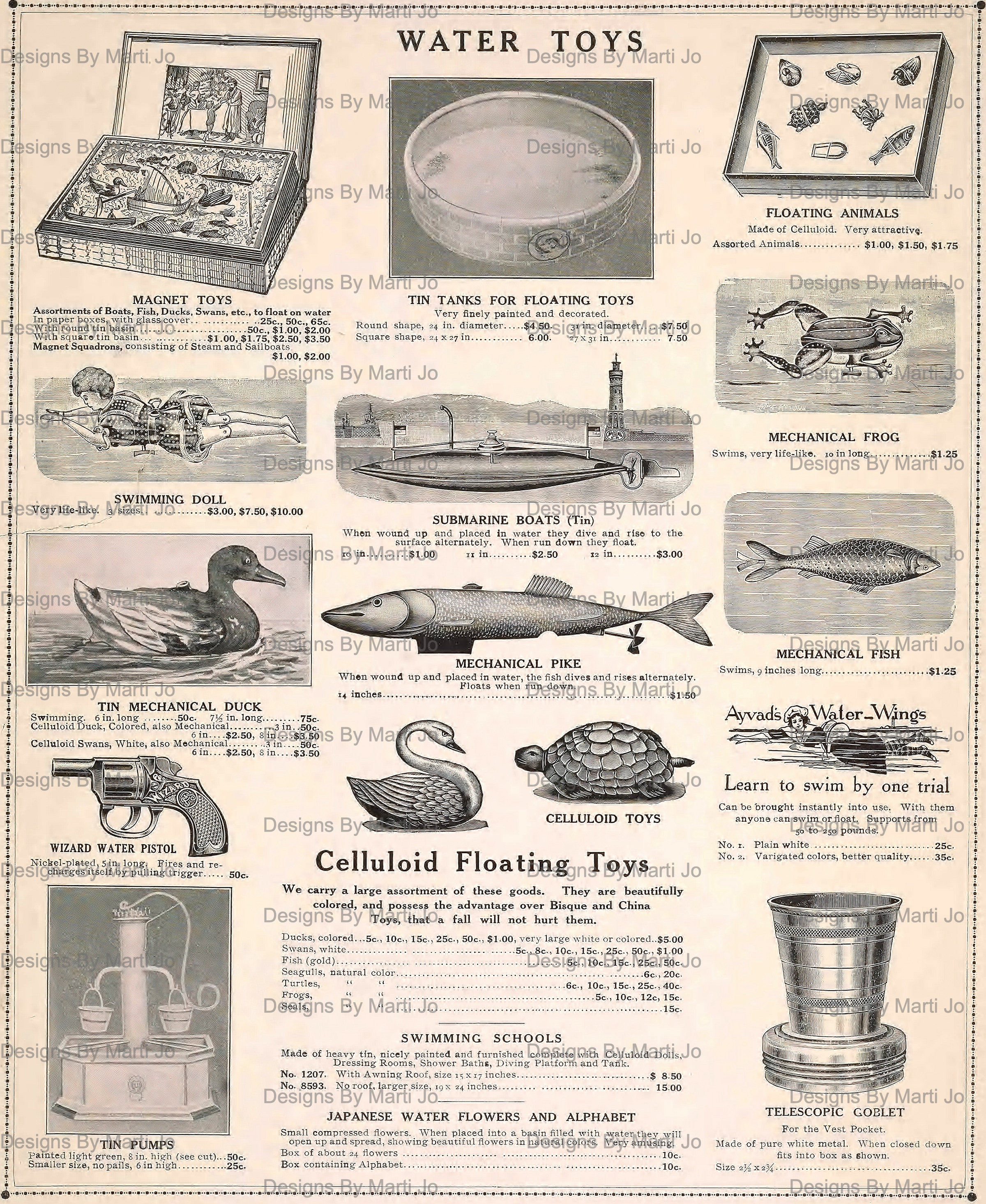 10 Printable Vintage Toy Catalog JPG Pages Budget Vintage - Etsy