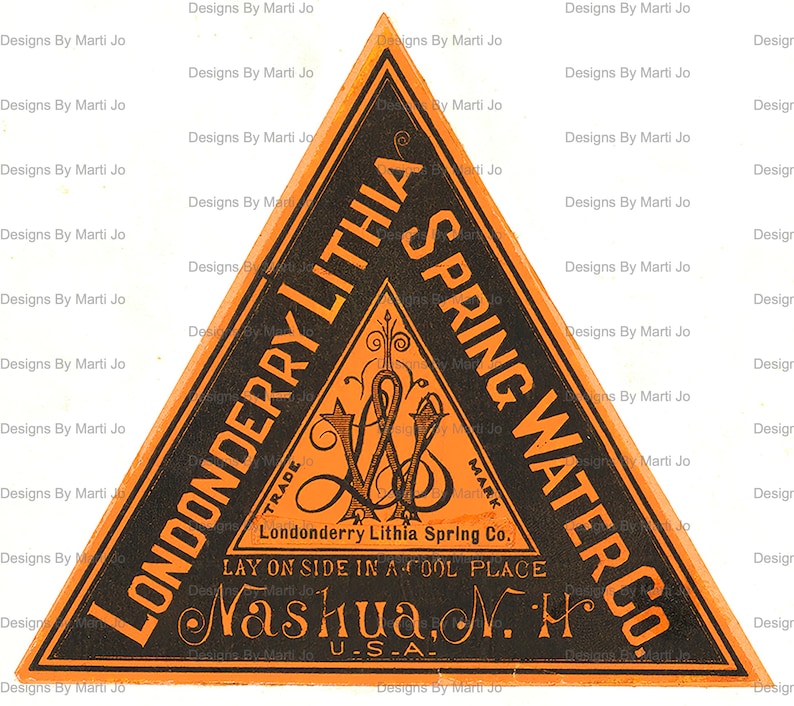 Vintage Bottled Water Labels | 30 Printable Vintage Mineral Water ...