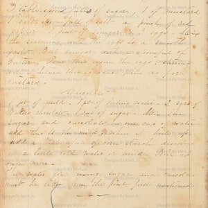 44 Vintage Printable Handwritten Recipe JPG Pages | Cooking Junk ...