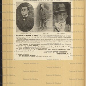 30 Vintage Escaped Convict Wanted Posters and Reward Bulletins ...