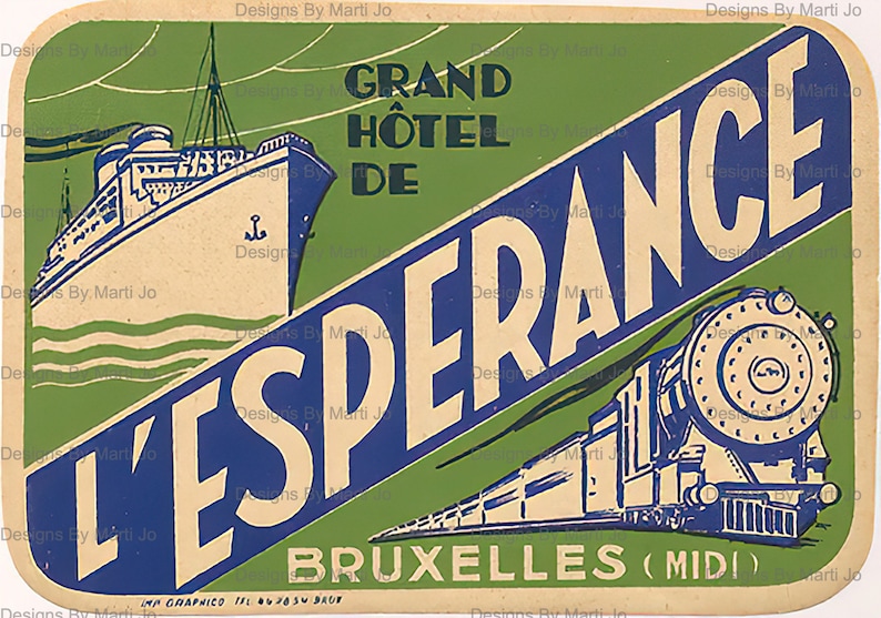 Printable Vintage Luggage Labels Kit 4 50 Printable Vintage - Etsy