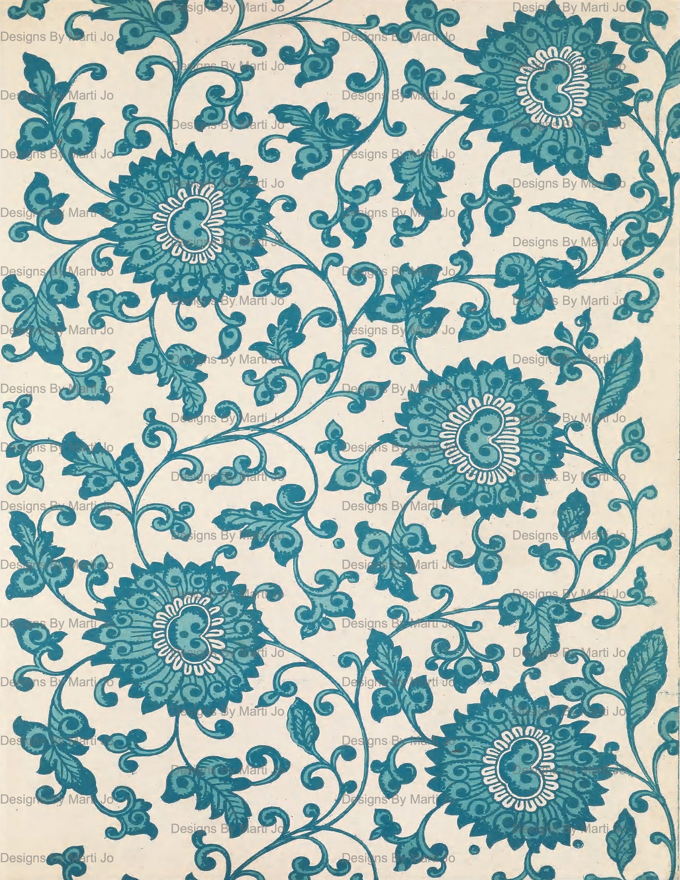 Vintage Chinese Wallpaper Patterns | 12 Printable Antique Asian ...
