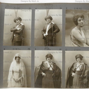 25 Vintage French Women Collage Set 1 | Printable Antique People ...