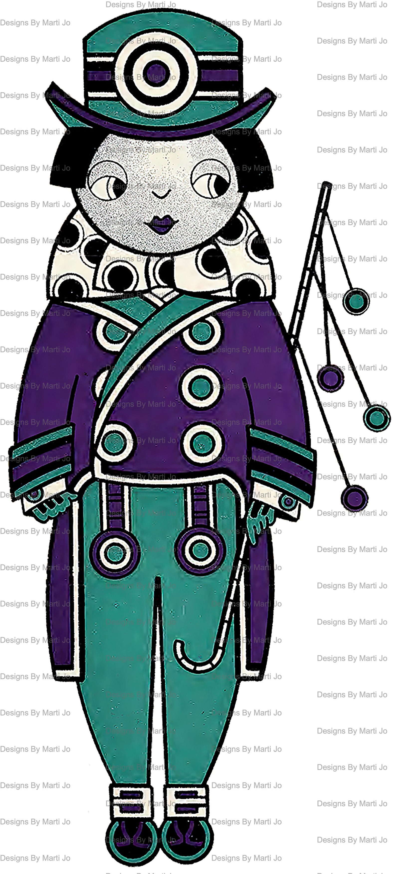 Colorful Whimsical People Clip Art 38 Printable Fussy Cut - Etsy