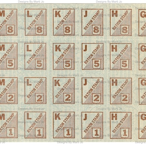 Vintage World War 2 Ration Book Clipart | 50 Printable Ration Stamps ...
