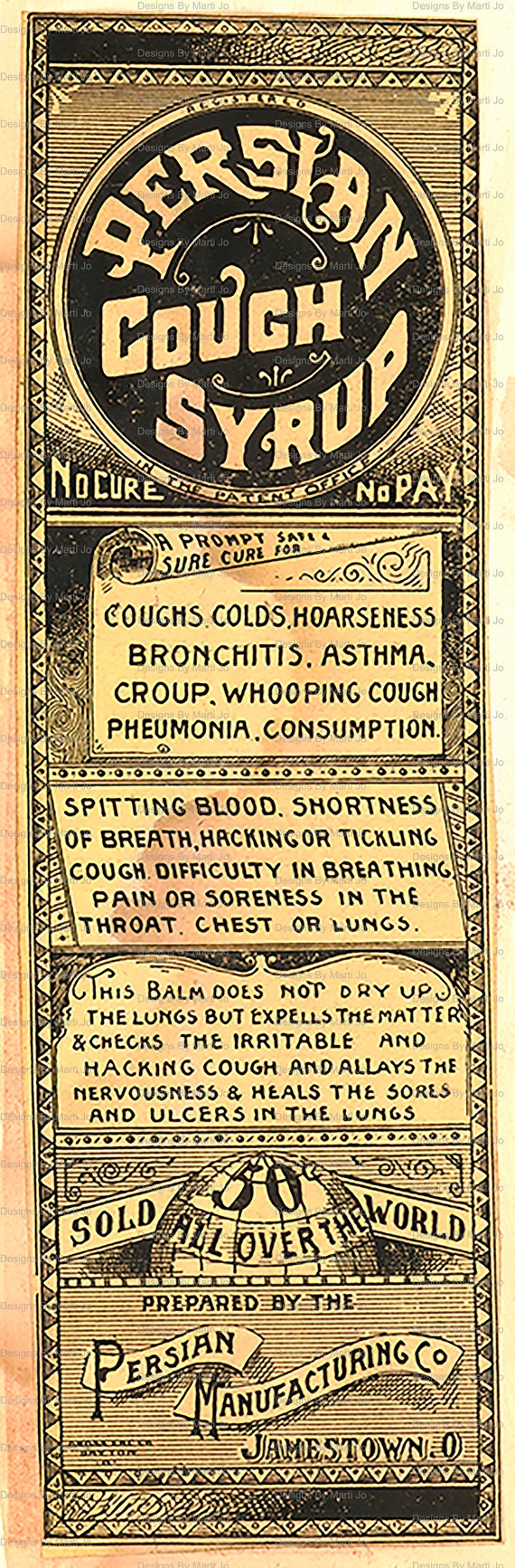 Vintage Medicine Label