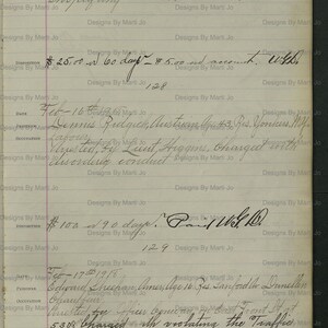 Vintage 1917-1918 Criminal Handwritten Arrest Records | 50 Police ...