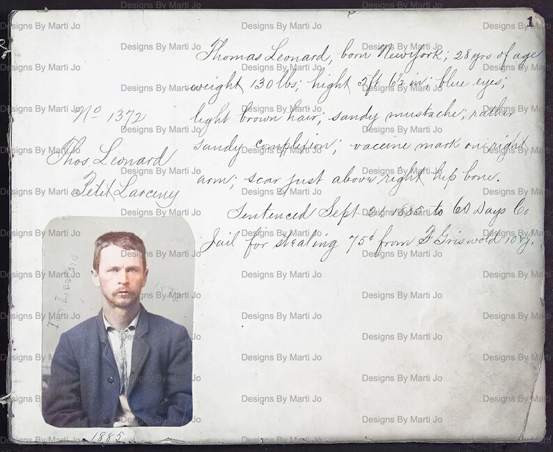 Vintage Mugshot Crime Book | 50 Criminal Record Jpgs | Includes ...