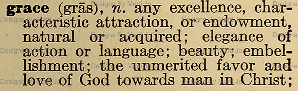 Vintage Dictionary Bible Words Definitions 50 Printable - Etsy