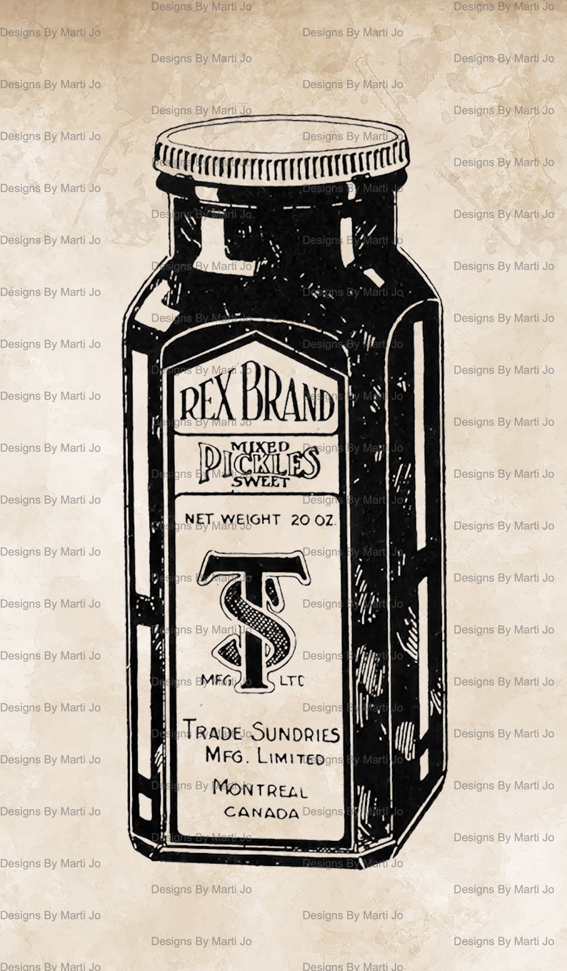 Vintage Grocery Items Overlays 60 Individual PNG Files of - Etsy