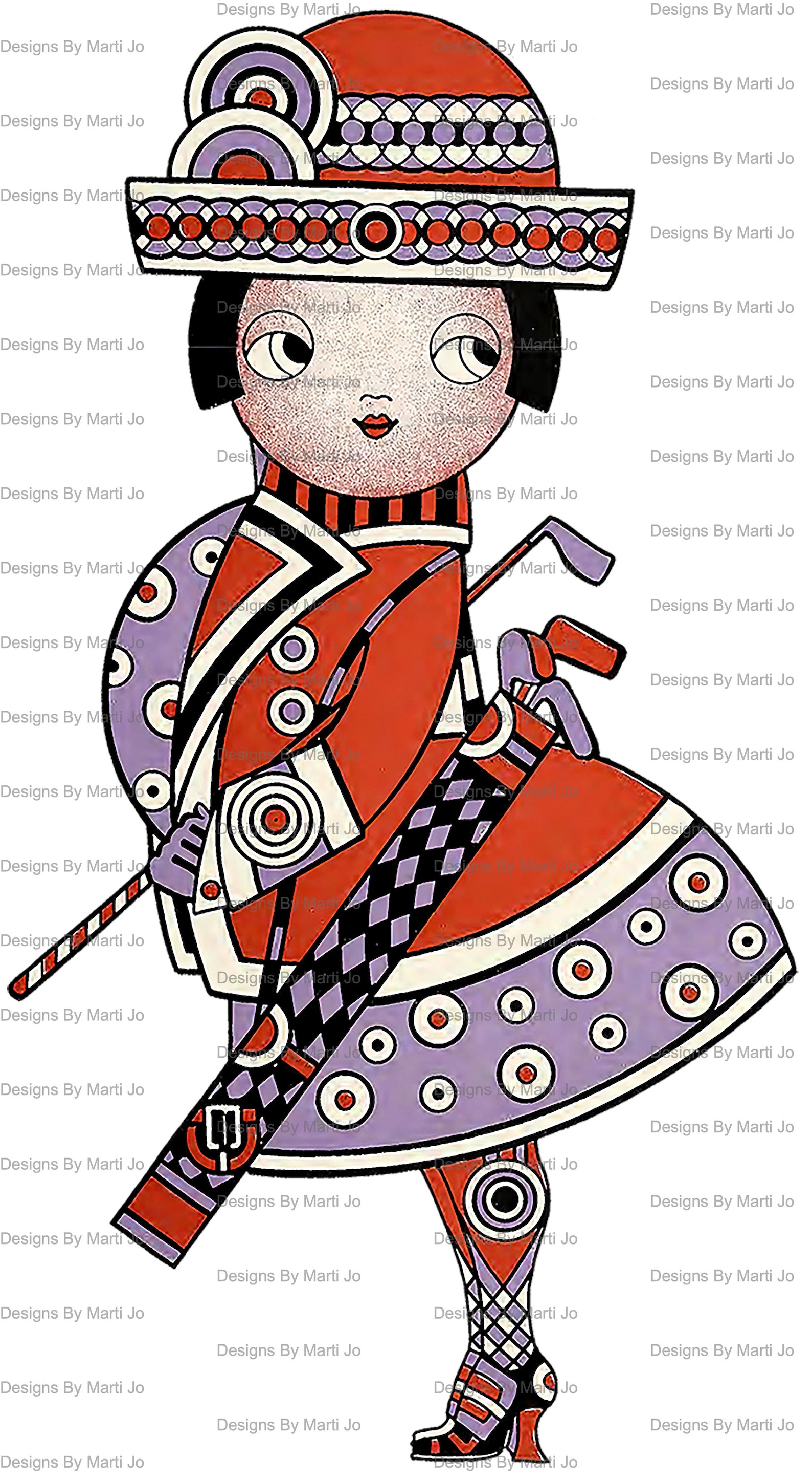 Colorful Whimsical People Clip Art 38 Printable Fussy Cut - Etsy