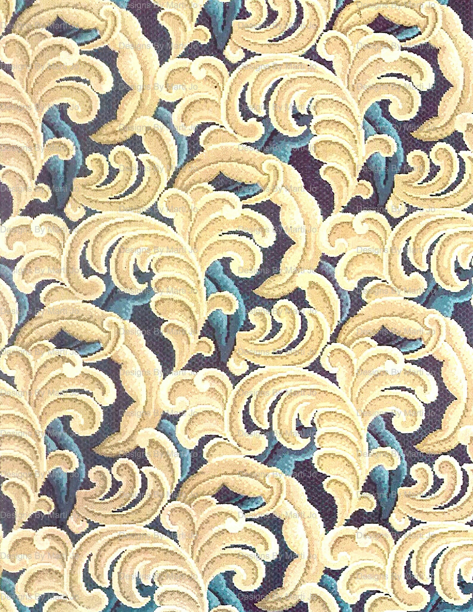 Printable Vintage Sheet Flooring | Colorful Floor Coverings JPG Sheets ...