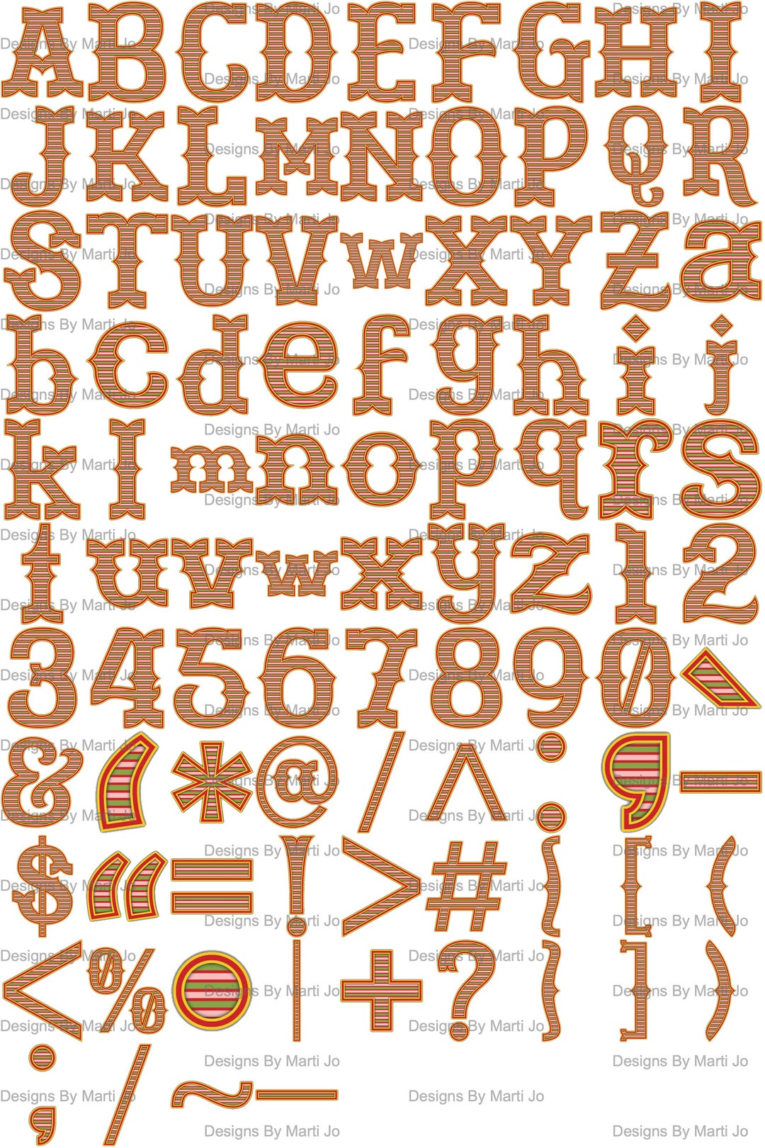Circus Alphabet Printable Circus Letters Numbers Symbols - Etsy Canada
