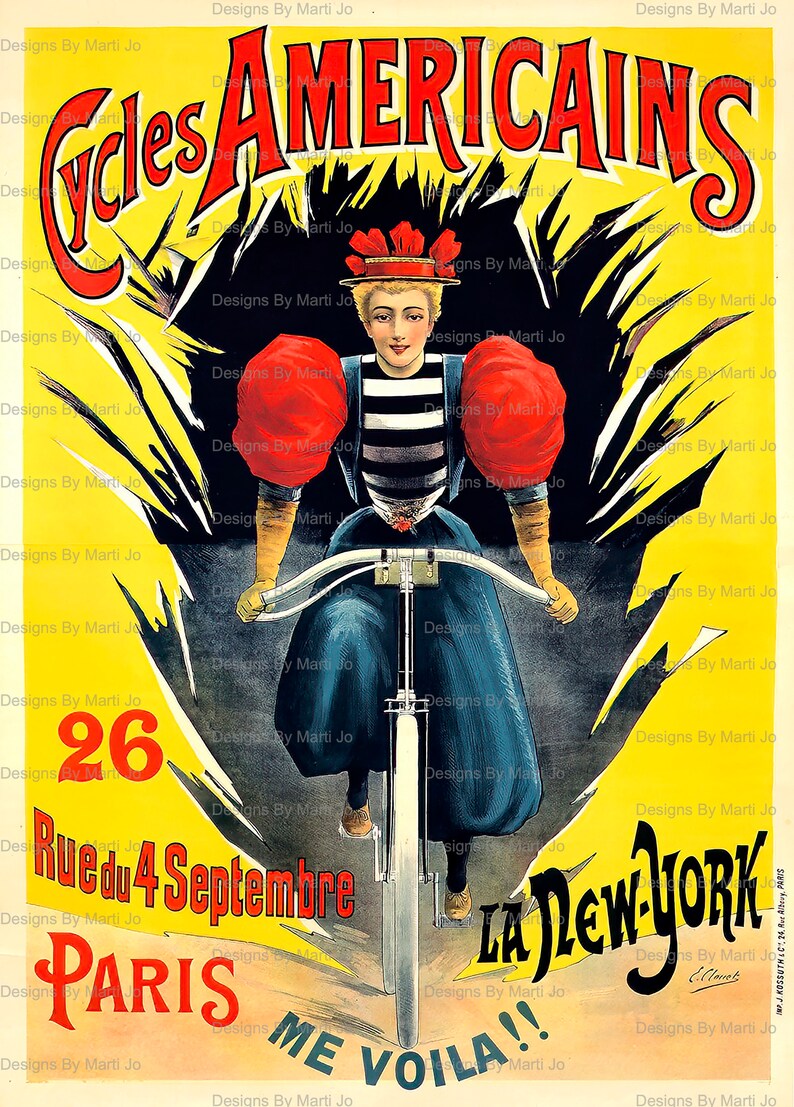 Vintage Bicycle Advertisement Poster Set 45 Vintage Biking - Etsy