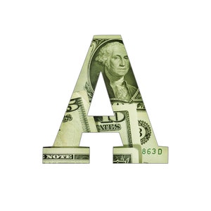 Money Letters Digital Clipart | Printable Dollar Alphabet, Numbers ...