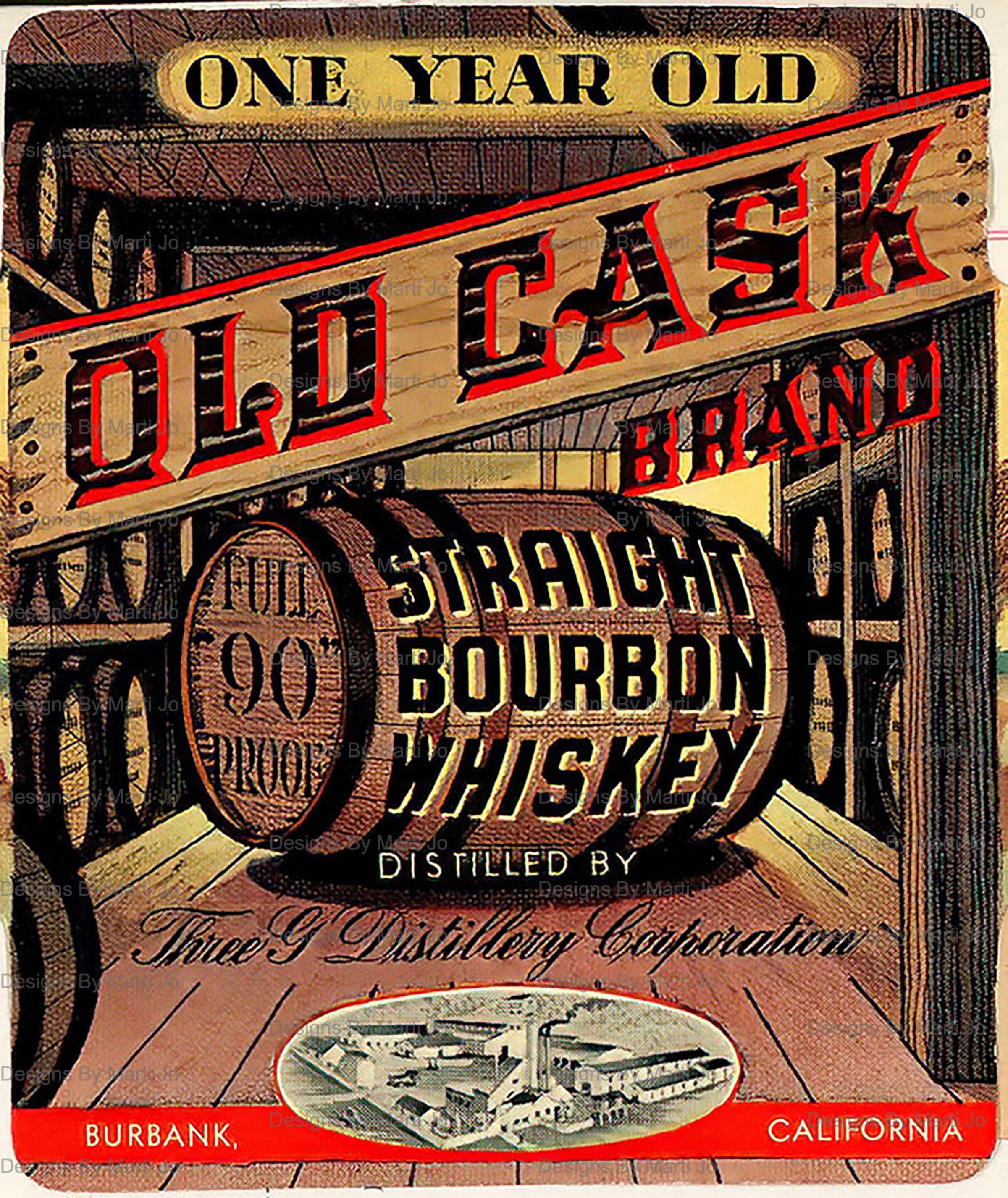 Vintage Whiskey Labels Set 3 | 50 Digital Old Whiskey Labels | BONUS ...