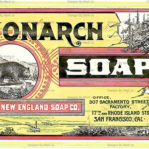 50 Individual Vintage Soap Labels Set 2 | Printable Soap Themed Labels ...