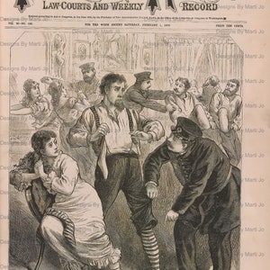 Vintage 1879 Illustrated Police News Covers | 50 True Crime Weekly ...