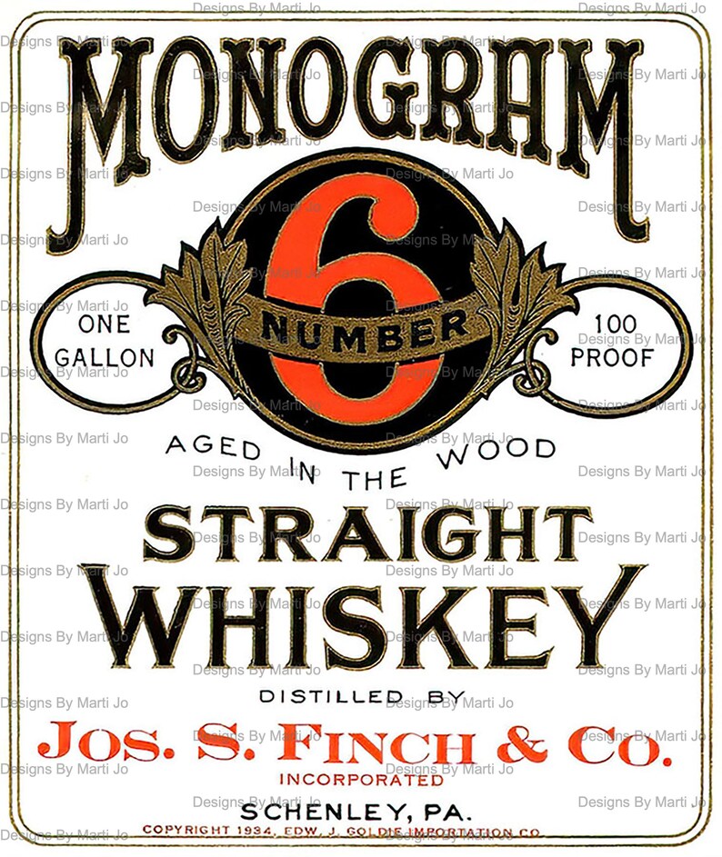 Vintage Whiskey Labels Set 3 | 50 Digital Old Whiskey Labels | BONUS ...