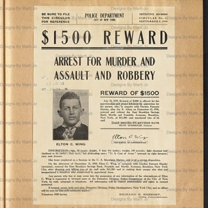 30 Police Crime Report Scrapbook Jpgs | 1919 Criminology Journal Paper ...