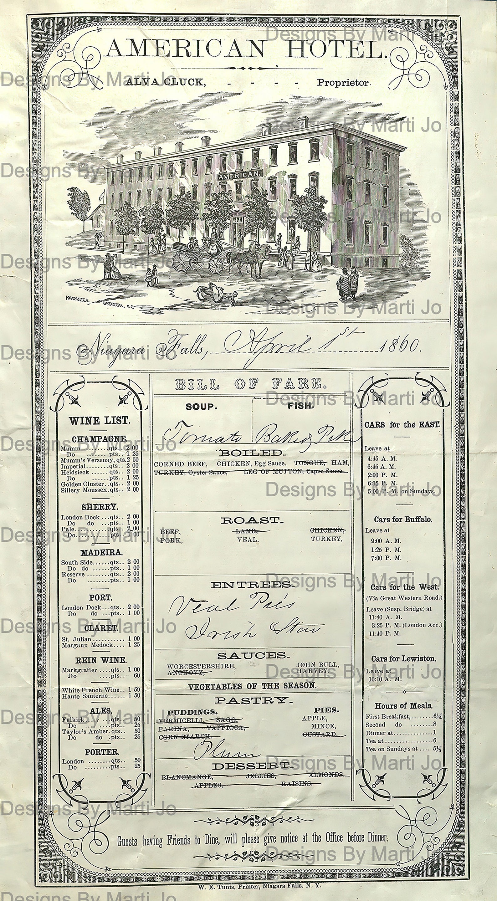 30 Vintage Menu JPG Pages Printable Antique Restaurant Old Menus ...