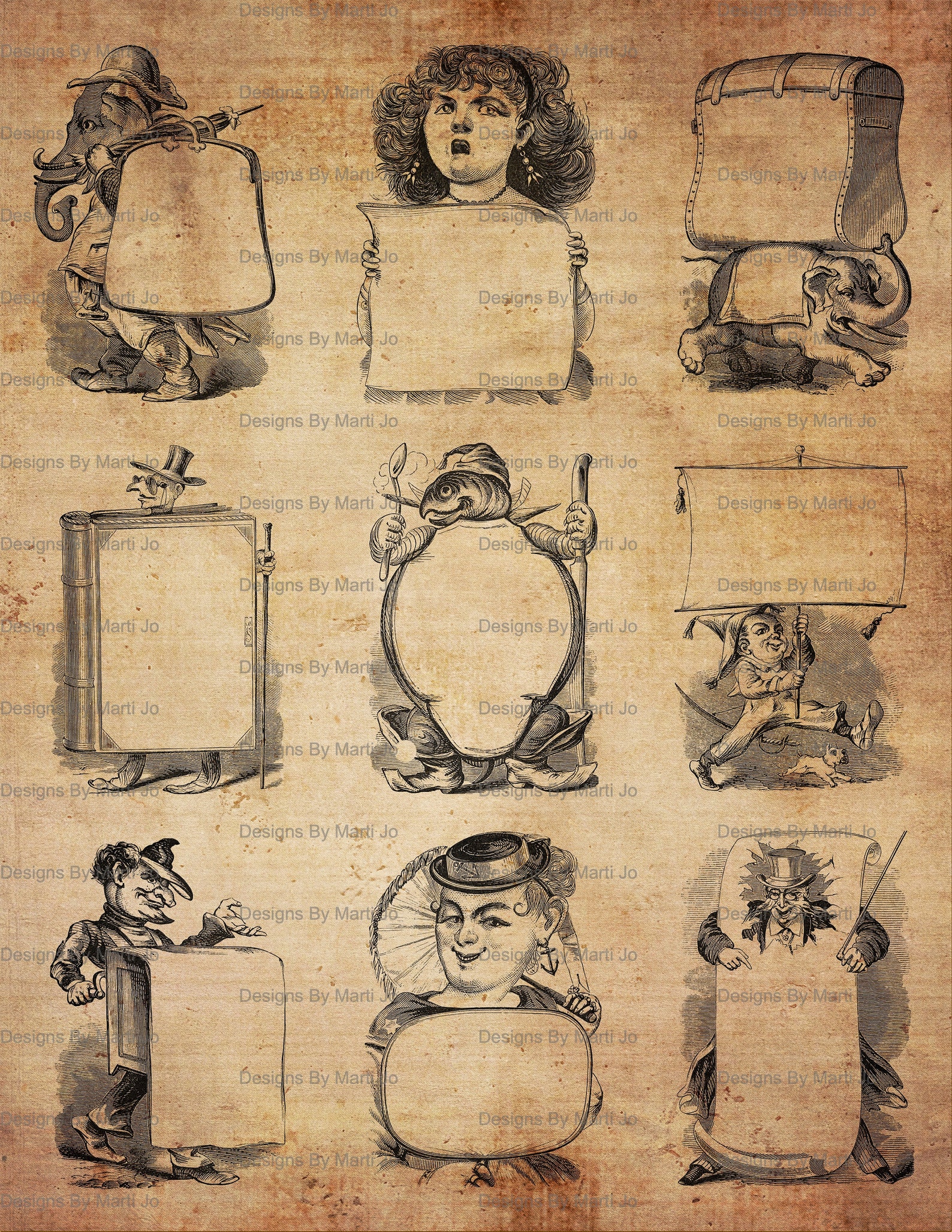 Vintage Advertising Cuts Overlays 10 Vintage Transparent - Etsy